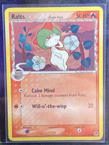 RALTS 61/101 - EX Dragon Frontiers - Delta Species Pokemon Card | eBay