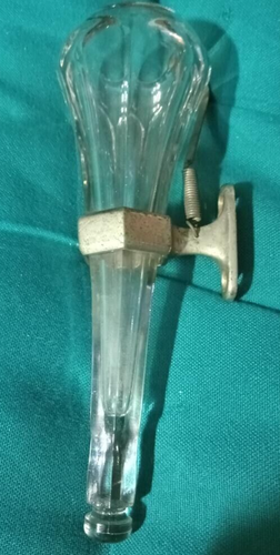 Antique Clear Glass Auto Bud Vase/ Mount | eBay