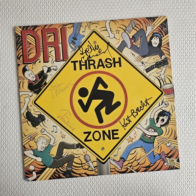 D.R.I. – Thrash Zone Vinyl 1989 SIGNED By Band Members | eBay