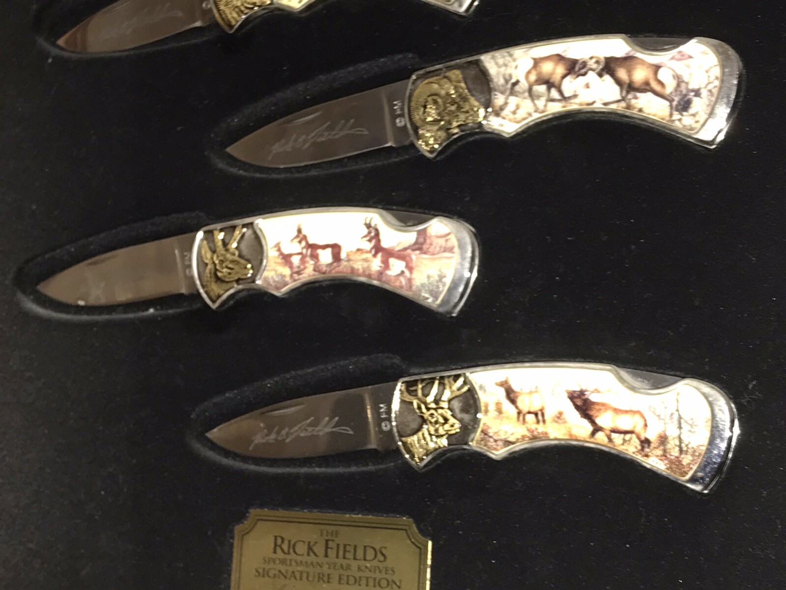 VINTAGE FRANKLIN MINT RICK FIELD SPORTSMAN SIGNATURE EDITION 24K GOLD ...
