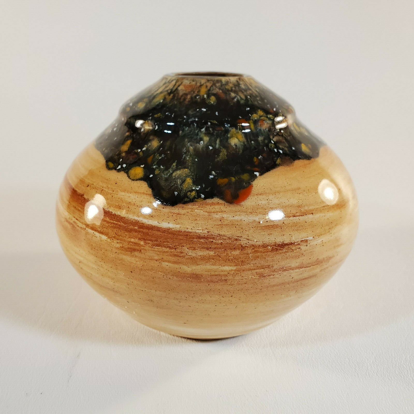 Ben Watford Drip Glaze Pottery Vase 1996 North Carolina Studio Art ...