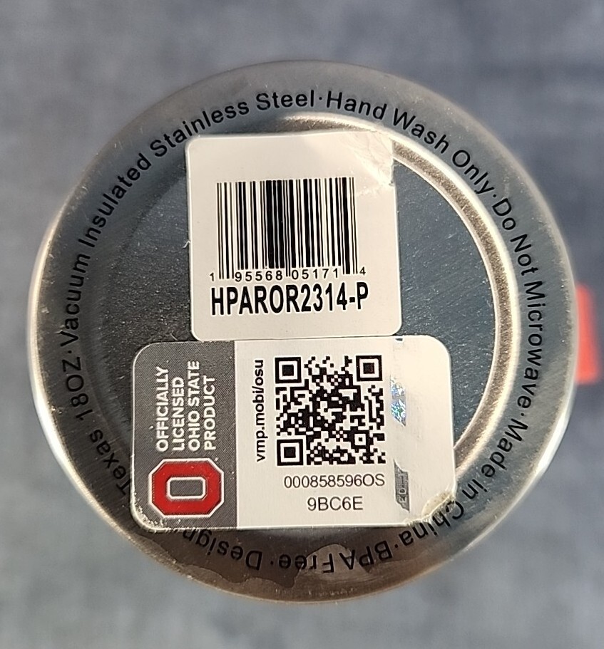 Ohio State Buckeyes 18oz Insulated Stainless Steel Travel Mug Tumbler u ...