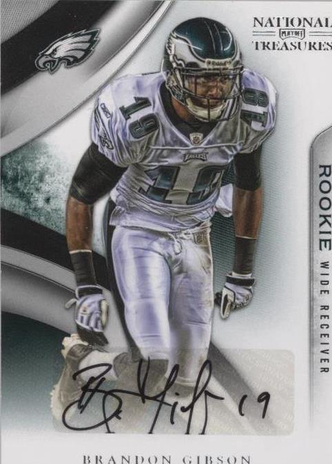 2009 Playoff National Treasures - Rookie Signatures Brandon Gibson #141 ...