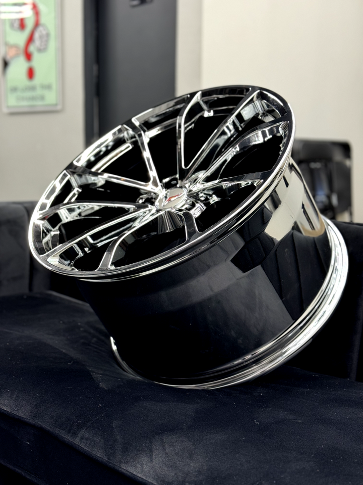 18" 19" GEM G8G Forged Chrome wheels for C5 Corvette Z51 Narrow body | eBay