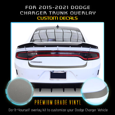 For 2015-2021 Charger Rear Bumper Graphic Overlay Decal - Satin ...