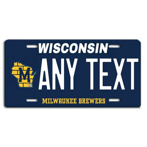 Wisconsin Milwaukee Brewers License Plate Tag Custom Personalized ANY ...