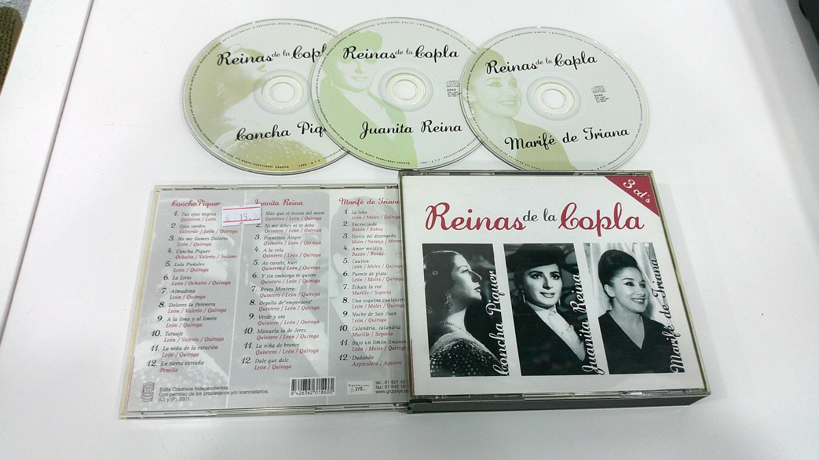 REINAS DE LA COPLA 3CD CONCHA PIQUER-JUANITA REINA-MARIFE DE TRIANA | eBay