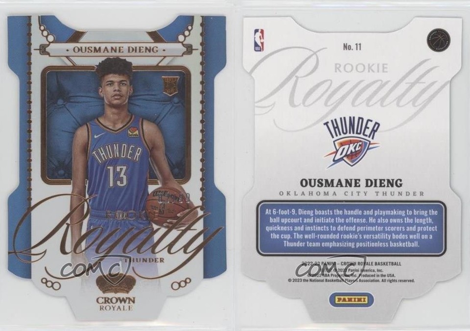 2022-23 Panini Crown Royale Rookie Royalty 82/99 Ousmane Dieng #11 RC ...
