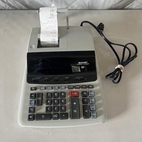 Sharp Compet VX-2652H Desktop 12-Digit Electronic Printing Calculator ...