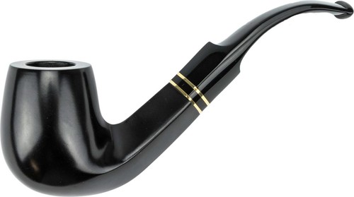 Pfeife JEAN CLAUDE Mod.Nr.3 gebogen schwarz, Rg. Acrylm. | eBay