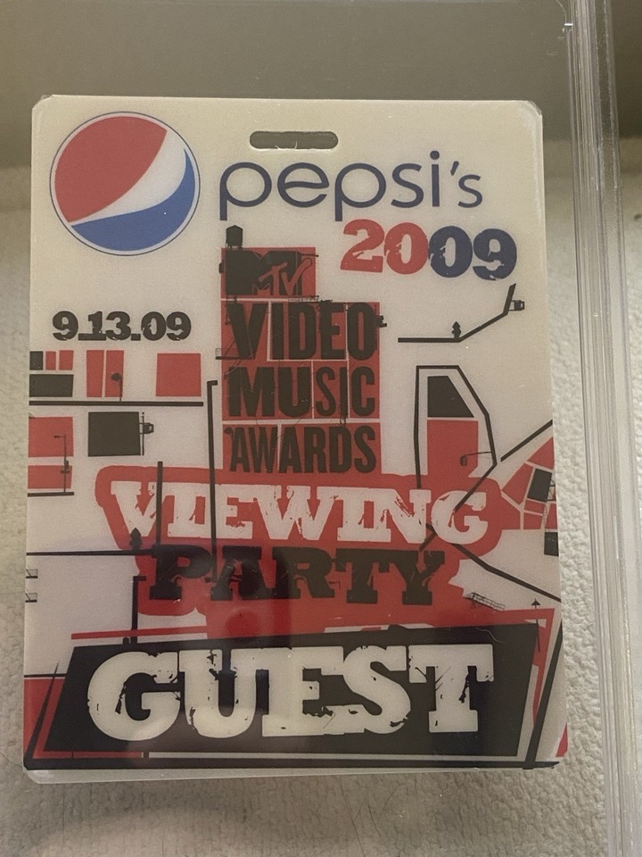 2009 MTV VMA Ticket Kanye Interrupts Taylor Swift PSA 7 Iconic Grail 9. ...