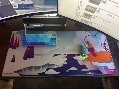 Ducky Frozen Llama Mechanical Keyboard, Mouse, And Mousepad Set | eBay