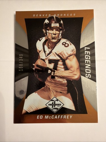 2013 Panini Limited Football Legends Ed McCaffrey Parallel #120 188/349 ...