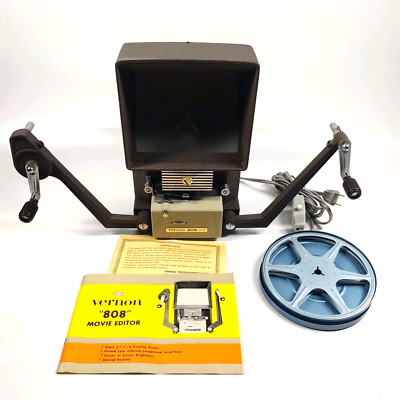 Vintage Vernon 808 8mm movie editor film giant viewing screen made in ...
