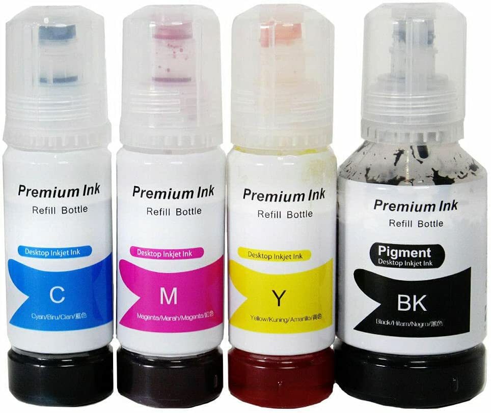 4 Pack GI-21 Ink Refill Bottle for use Canon PIXMA Megatank G1220 G2260 ...