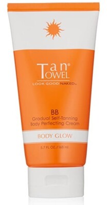 Tan Towel BB Body Glow Self-Tanning Body Perfecting Cream , 5.7 oz New ...
