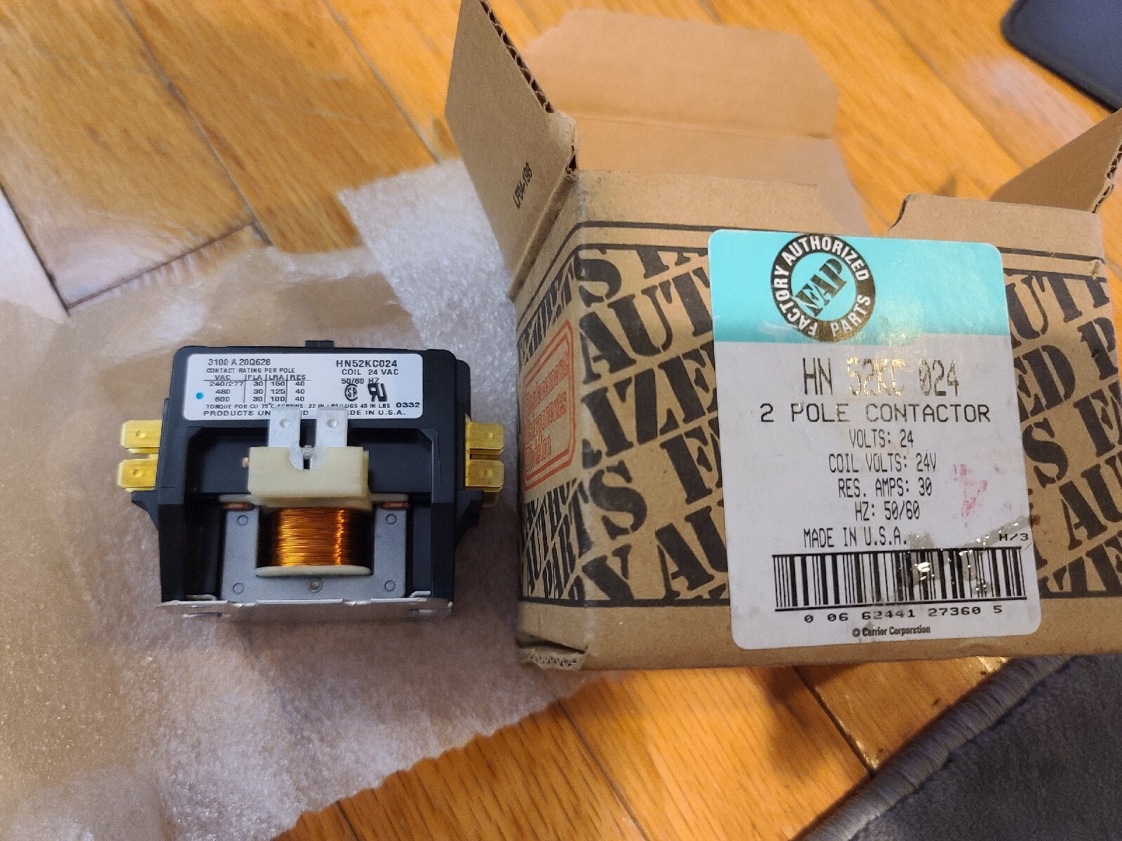 Carrier Corporation Contactor HN52KC024 | eBay