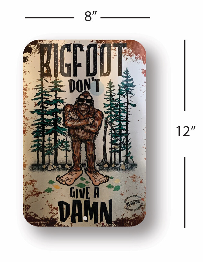 Bigfoot Pub Sign Metal Funny Man Cave Home Bar Garage Vintage Funny ...