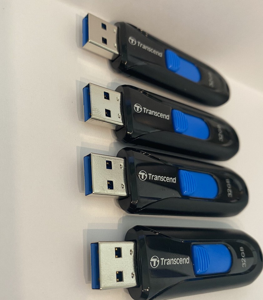 4 Pack Transcend 32GB Jetflash 790 3.1 USB Memory Flash Thumb Storage ...
