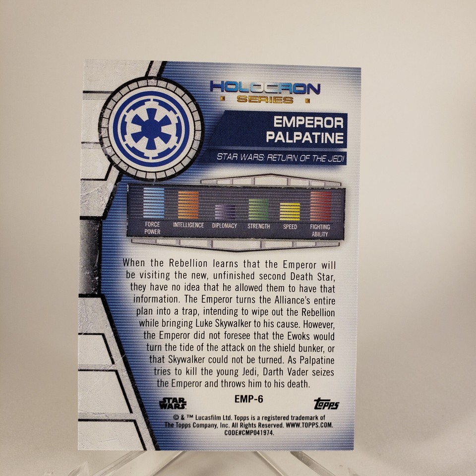 2020 Star Wars Holocron Base Green #Emp-6 Emperor Palpatine | eBay