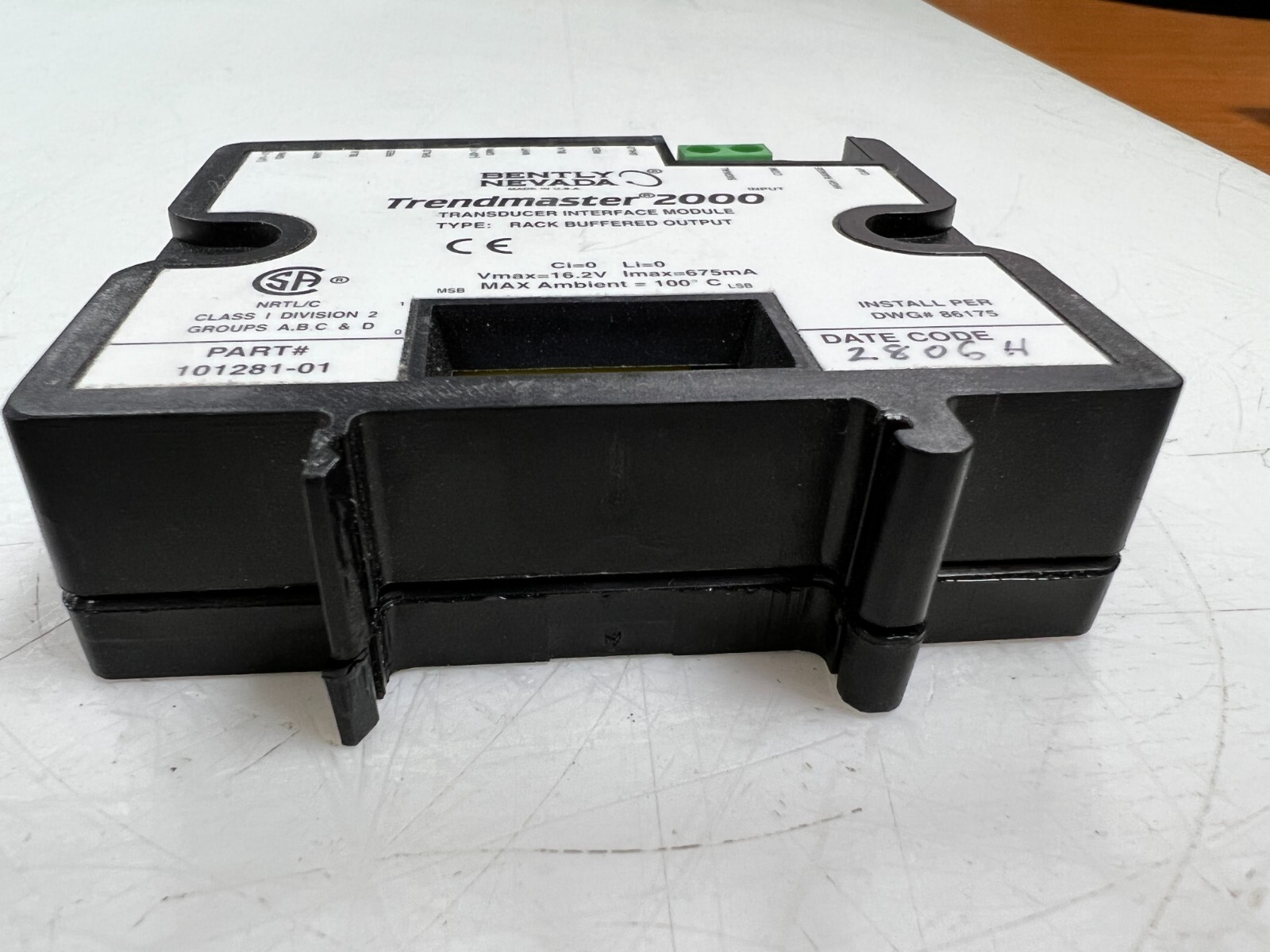 👀 BENTLY NEVADA TRENDMASTER 2000 TRANSDUCER INTERFACE MODULE 101281-01 ...