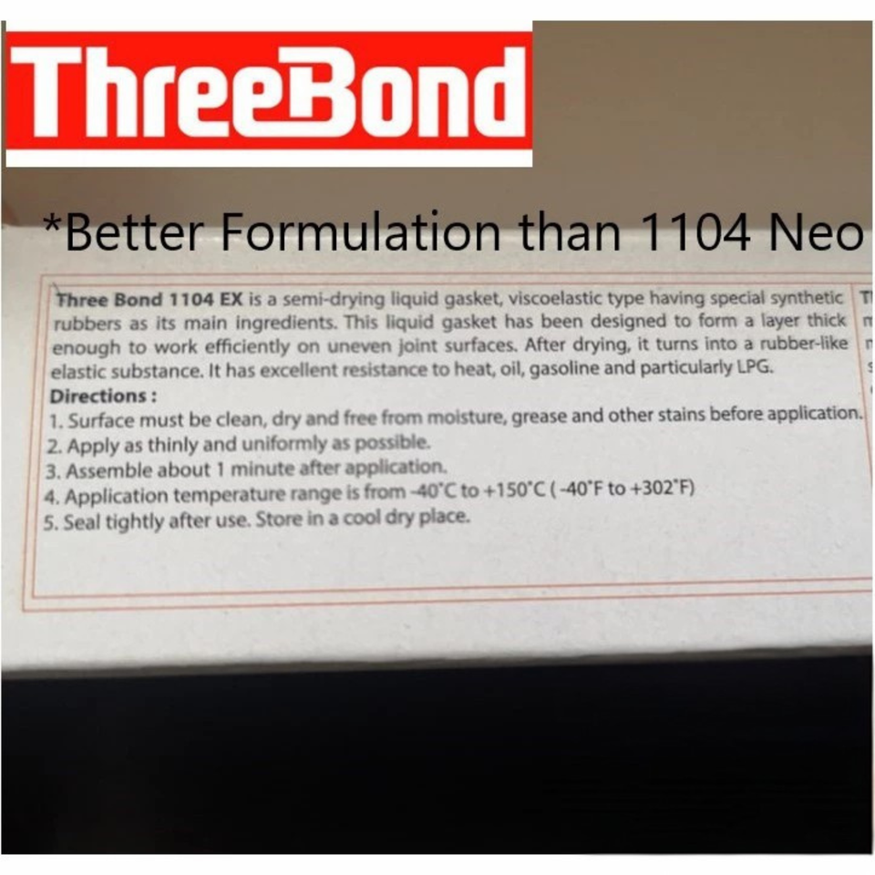 Three Bond Grey Liquid Gasket 1104 ECO- 100g Rubber Based Sealer ...