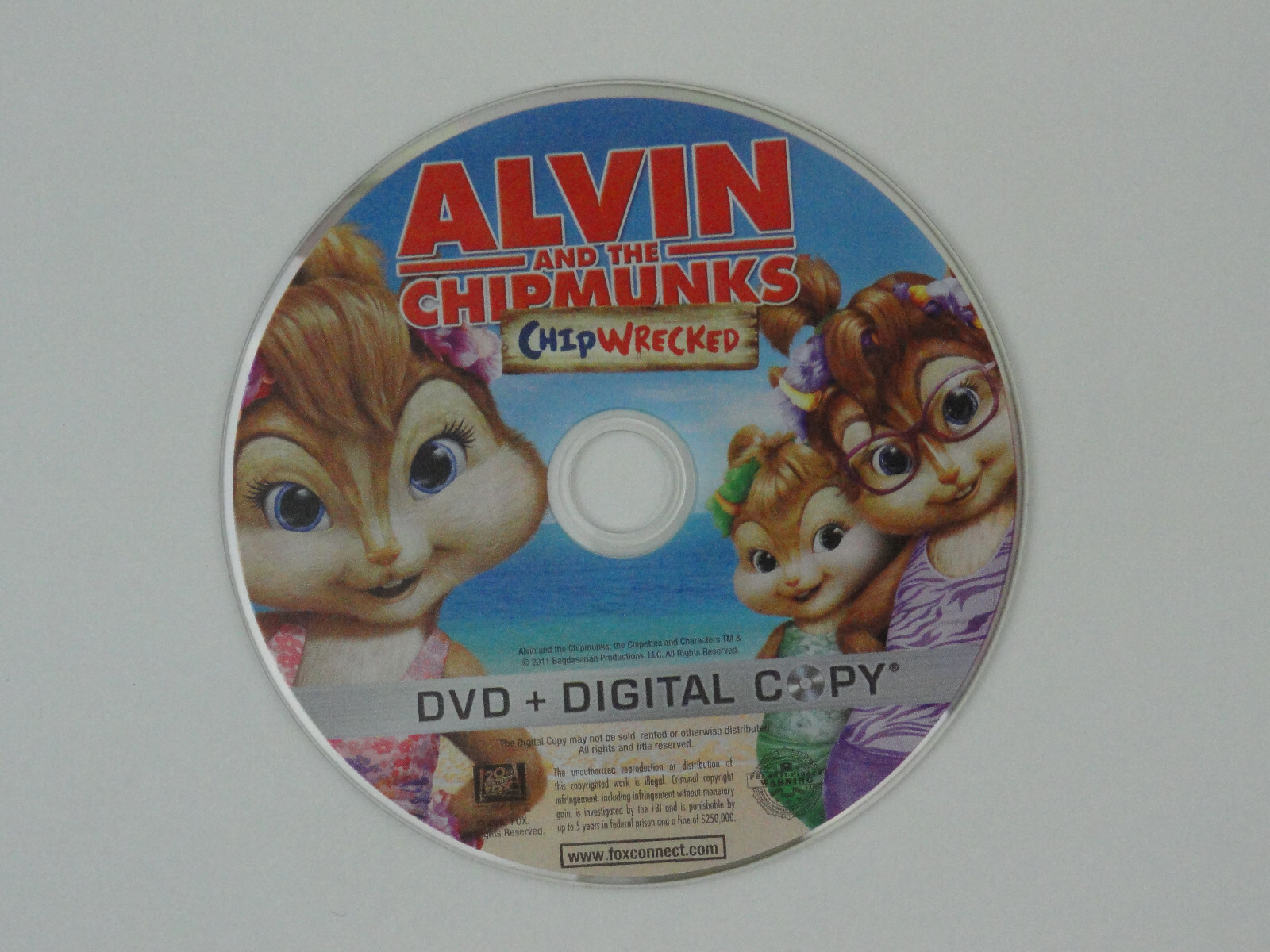 Alvin and the Chipmunks: Chipwrecked (DVD, 2011) - DISC ONLY ...