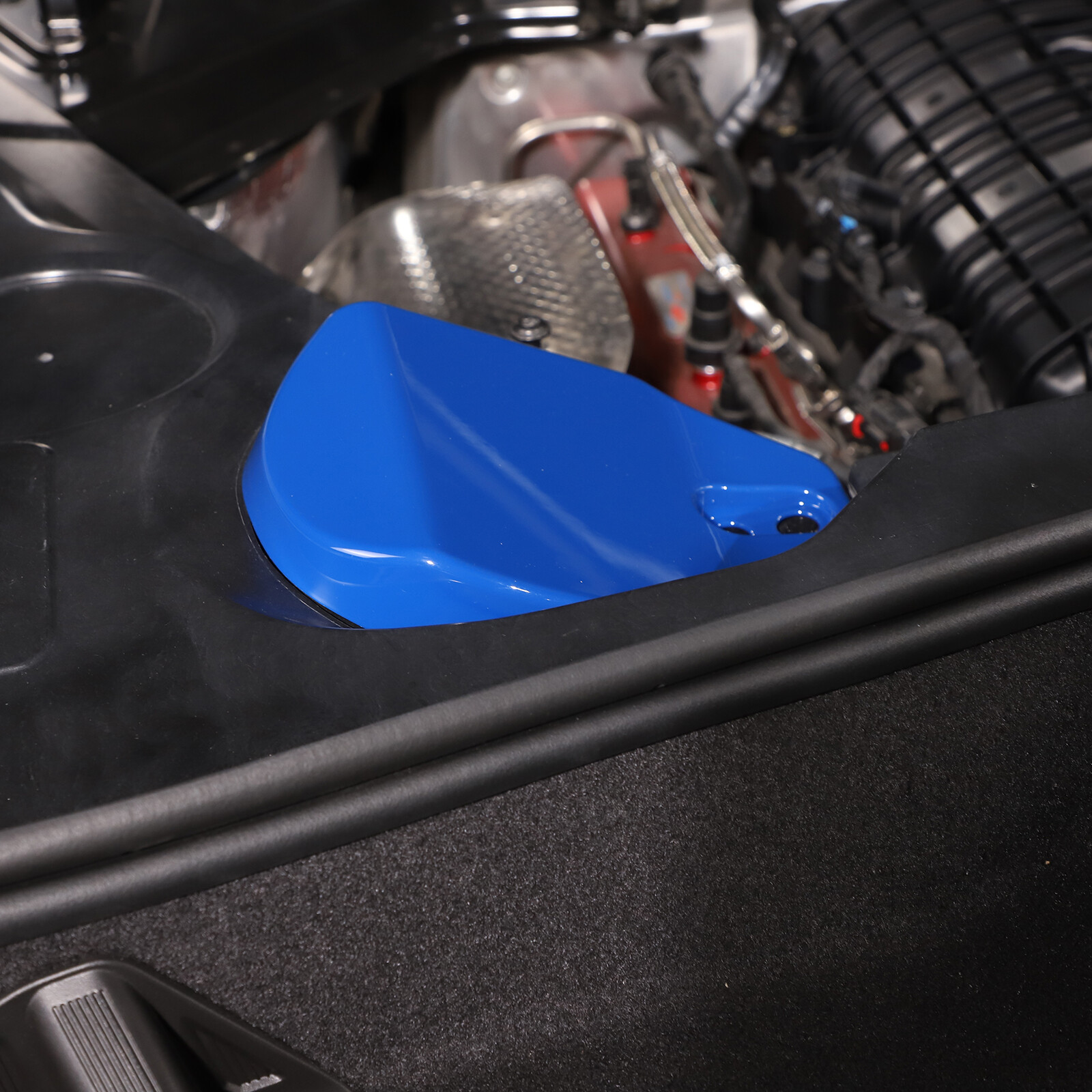 Blue Engine Bay Shock Tower Cover Panel Cover ABS Trim For Corvette C8 ...