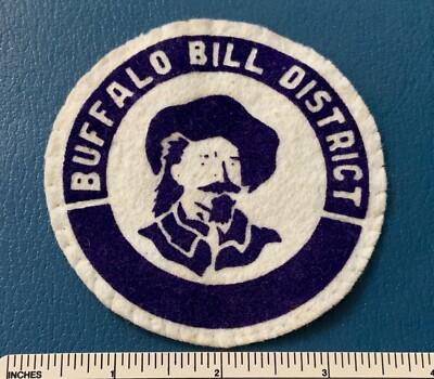 VTG 1940s KANSAS CITY AREA COUNCIL Buffalo Bill District Felt PATCH ...
