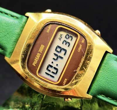 Vintage PHASAR "2000" LCD 1970's 'Sears & Roebuck' Men's Watch W/ Light ...