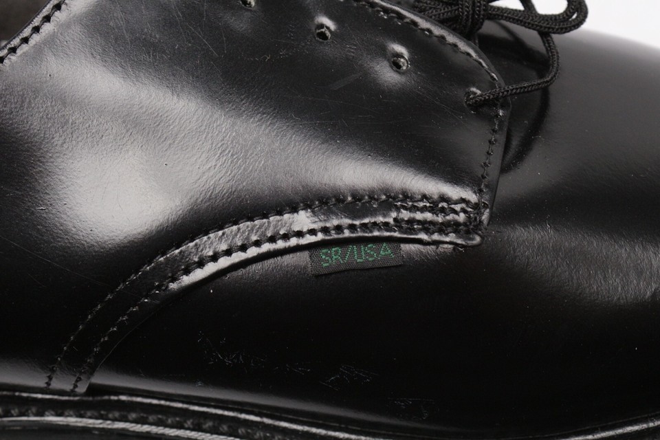 VTG Thorogood USPS Dress Shoes Mens 10 D Black Leather Plain Toe 834 ...