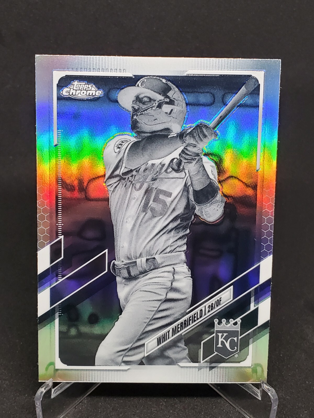 2021 Topps Chrome - Negative Refractor #107 Whit Merrifield for sale ...