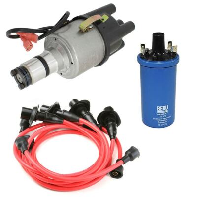 Vw Bug Ignition Kit W/Empi 9441 Electronic 009 Dist, Beru Coil, Red ...