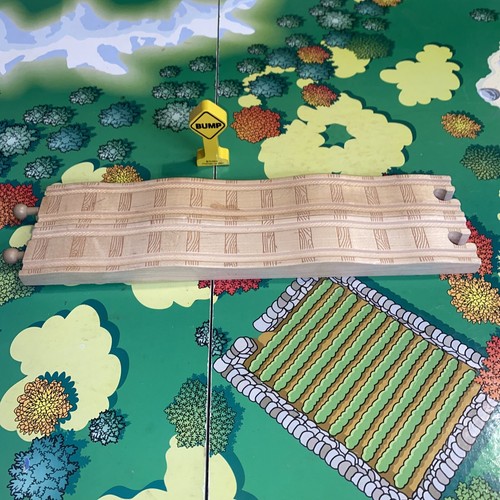 2 Thomas Tank Engine Wooden Railway Train 12” Bumpy Track Traction ...