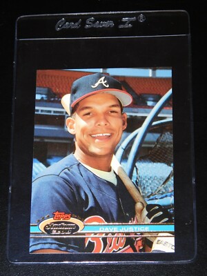 1991 TOPPS STADIUM CLUB DAVE JUSTICE CARD #26 (Near Mint) | eBay
