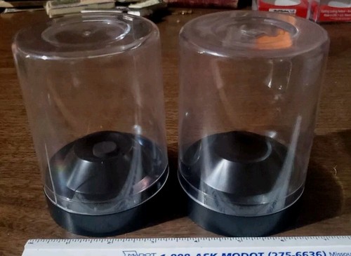 Round Tube Baseball Holder Display Case with Pop Off Lid Lot Of 2 | eBay