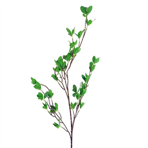 Ficus Stem 100cm Green Plastic Mini Leaf Spray Realistic Wired Leaves - Long Tip 5060950409365| eBay