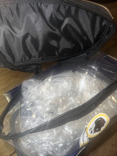 Washington Redskins CLEAR Pouch Zip Bag Commanders Authentic NFL ...