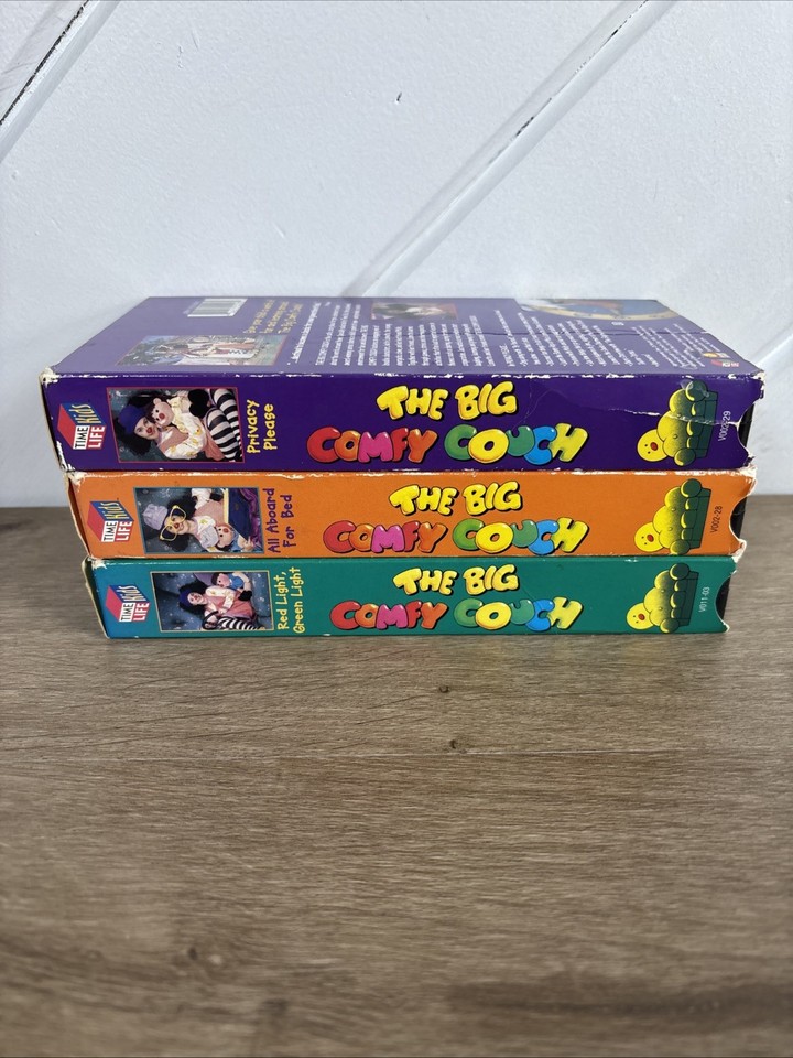 Lot of 3 The Big Comfy Couch VHS Tapes Time Life Kids Alyson Court 1995 ...