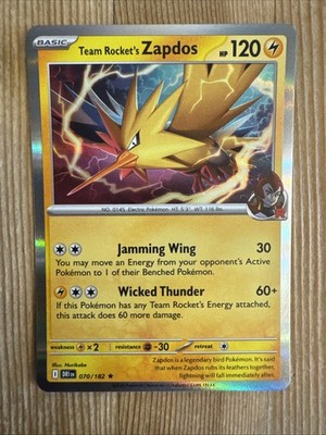 Team Rocket's Zapdos 070/182 Sv10: Destined Rivals Holo | eBay