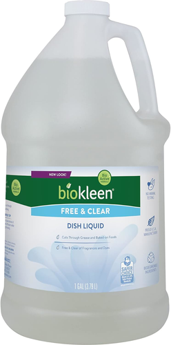 Biokleen Free & Clear Dish Liquid - 1 Gallon - Soap, Dishwashing, Eco ...