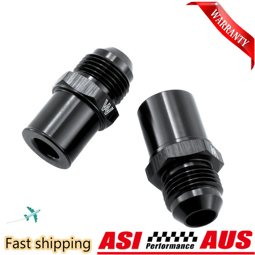 8-AN Rocker Cover Breather Adapter Fitting AN-8 Push In Fits Ford Barra ...