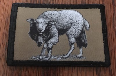 Wolf In Sheep’s Clothing Morale Patch Tactical Military Army Badge Flag ...