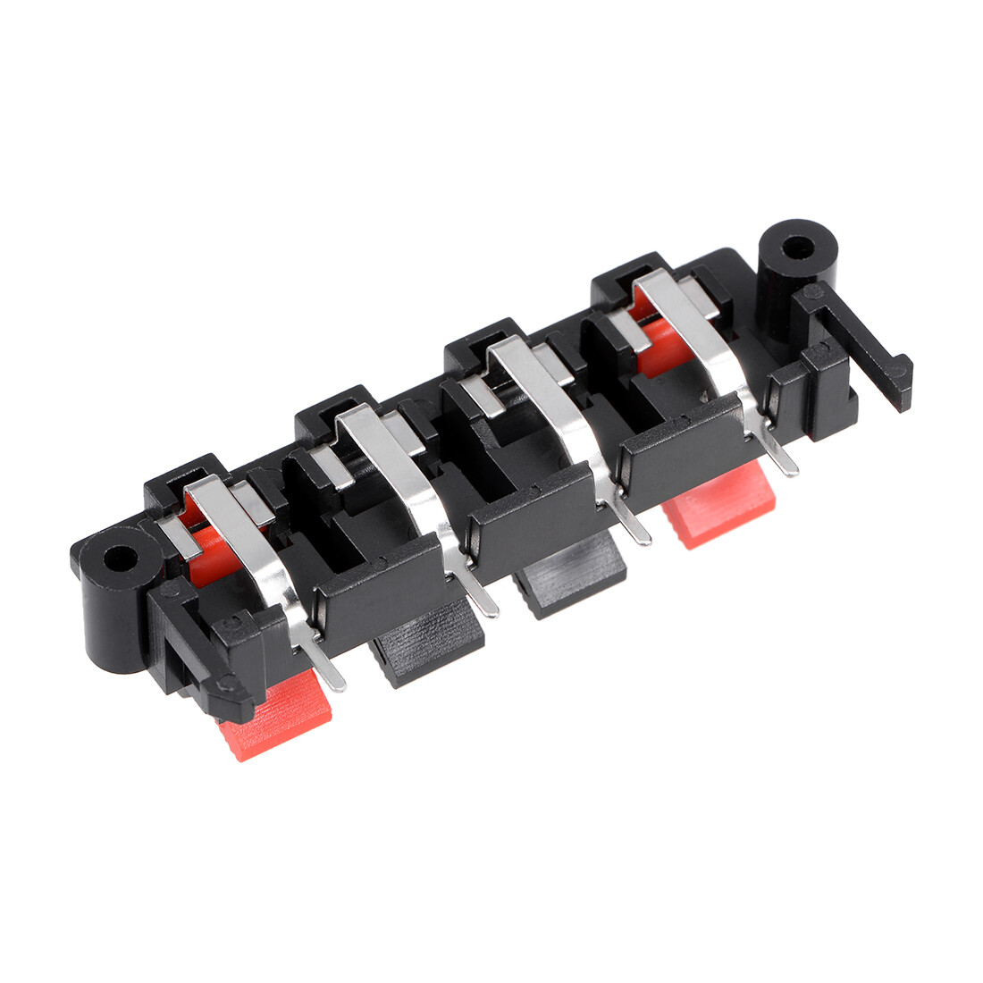1pcs 4 Way Jack Socket Spring Push Release Connector Speaker Terminal ...