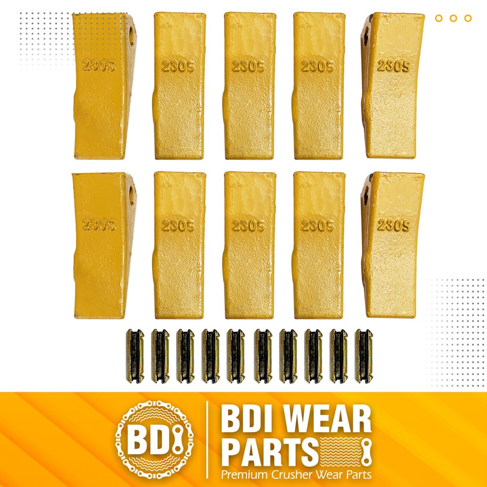 23 230 Series 230S Bucket Teeth with 23FP Flex Pins for Excavator ...