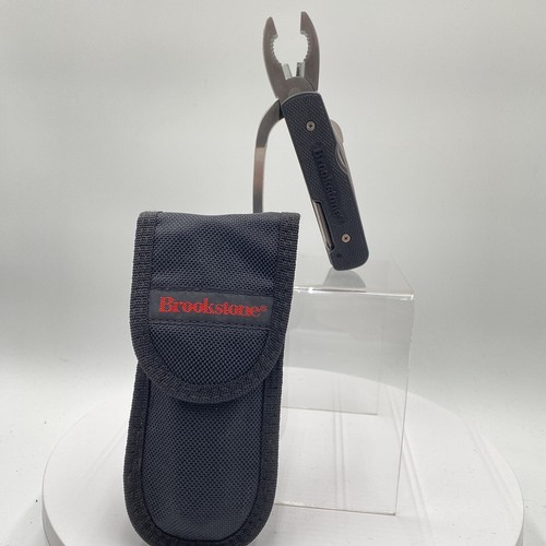 Brookstone Black Handle Stainless Steel Multi-Tool Pocket Pliers Case ...