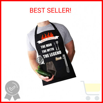 Aprons for Men, Mens Apron Funny Aprons for Men Adjustable Neck Strap ...