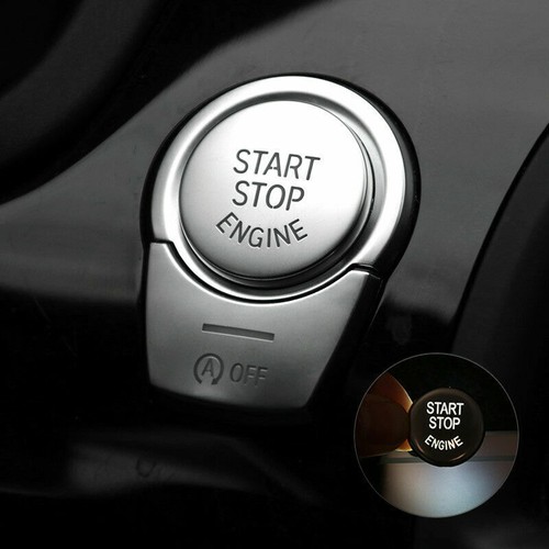 ABS Chrome Engine Start Stop Push button Covers Trim Stickers for BMW ...