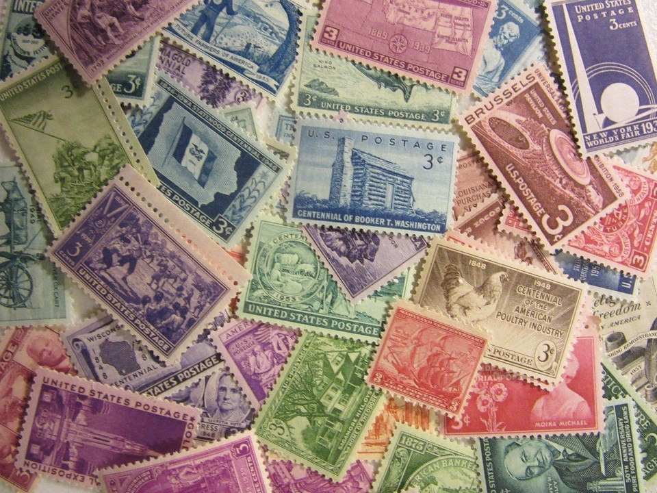 ANTIQUE USA Postage Stamp lots 50 to 120 YEAR OLD Mint Stamps ** FREE ...