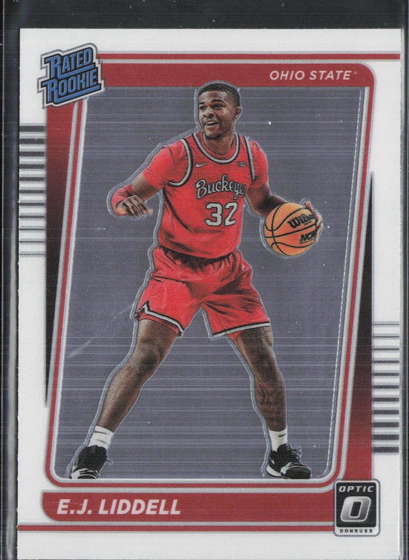 2022 Panini Chronicles Draft Picks #8 E.J. Liddell Donruss Optic Rated ...